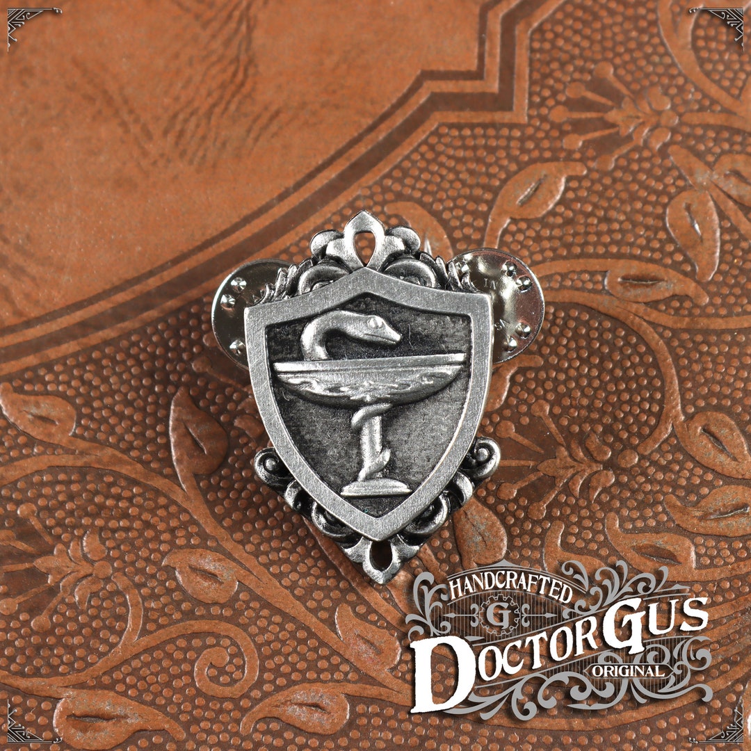 Apothecary Skill Badge - LARP Cosplay Pin - Handcrafted Pewter ...