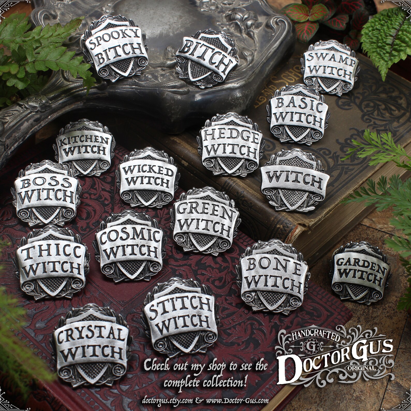 Green Witch Class Badge RPG Character Class Pin - Etsy