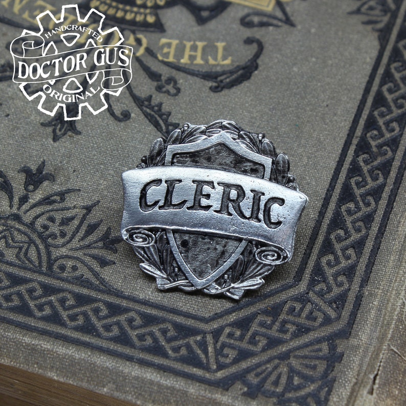 Cleric Class Badge RPG Character Class Pin Handcrafted - Etsy