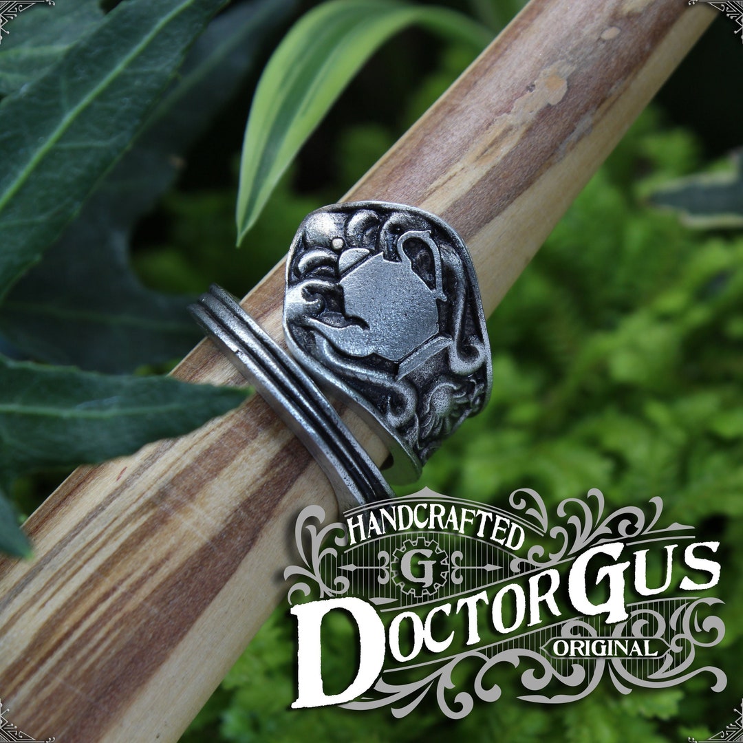 Teapot Ring - Adjustable - Wrap Style - Handcrafted by Doctor Gus ...