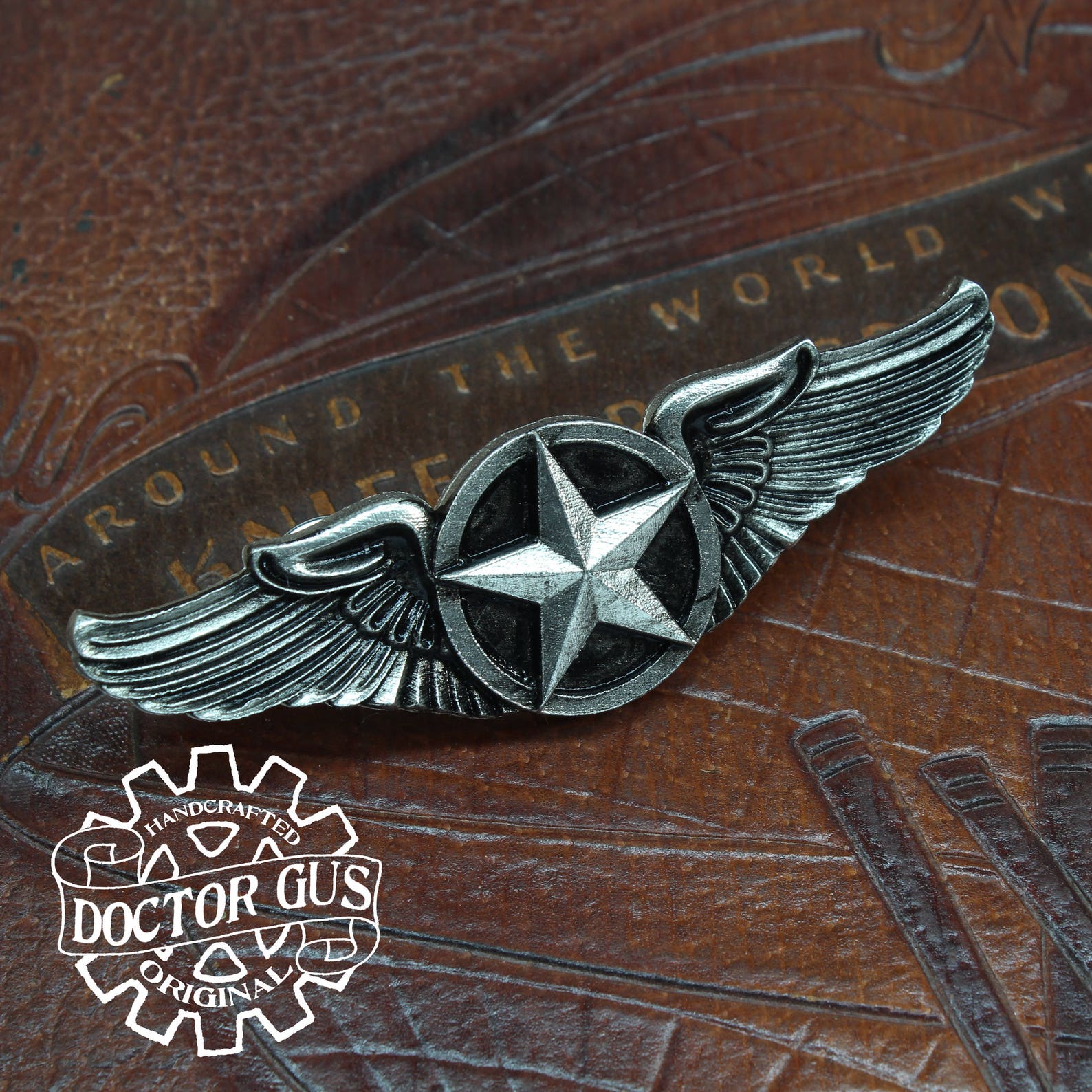 Airship Pilot Wings - Winged Star - Steampunk Pilot Wings - Doctor Gus ...