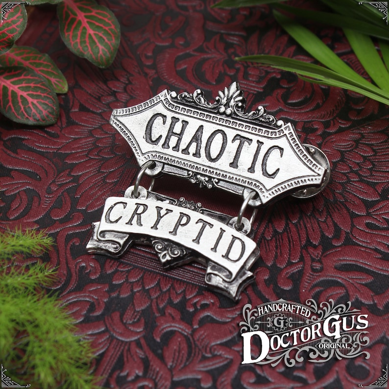 Cryptid Alignment Badge --- Lawful, Neutral, or Chaotic Alignment Pin ...