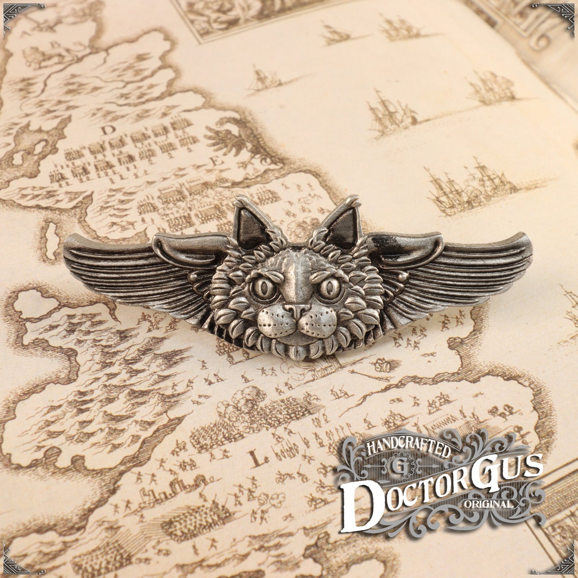 Sky Cat Pilot Wings - Navigator Wings - Steampunk Pilot Wings - Doctor ...