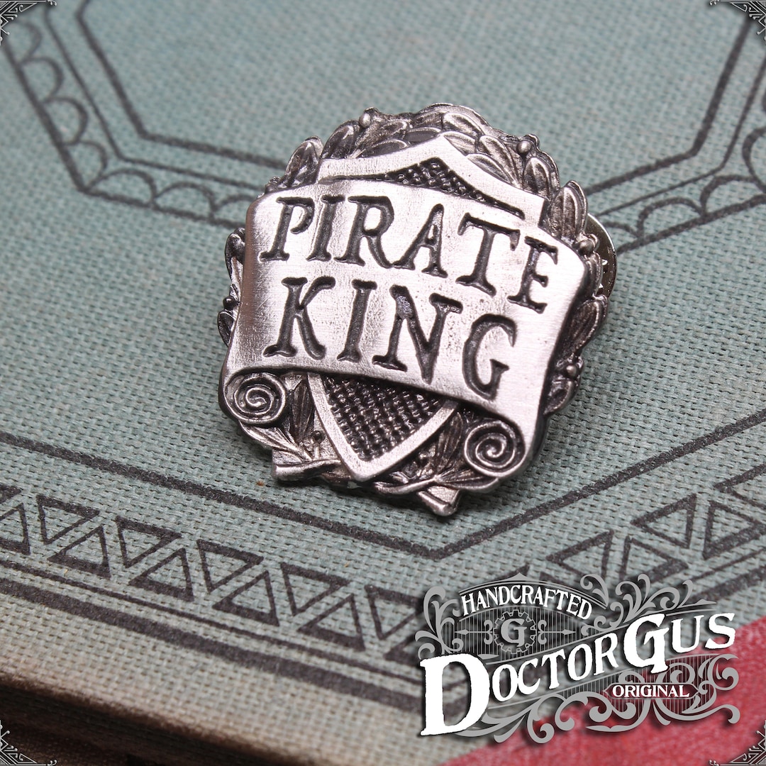 Pirate King Badge --- Pirate Crew Pin --- Handcrafted Pewter ...