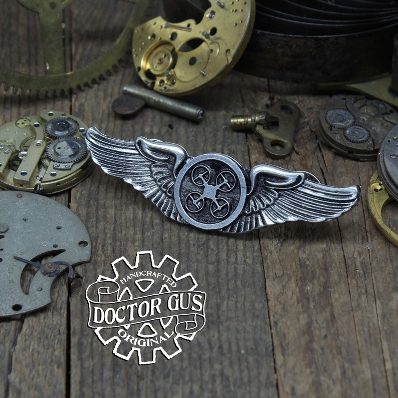 Drone Pilot Wings UAV Operator Wings 3 Inches Wide | Etsy