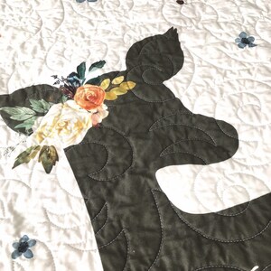 Baby Quilt, Woodland Baby Quilt, Deer Baby Blanket, Cuddly Baby Quilt ...