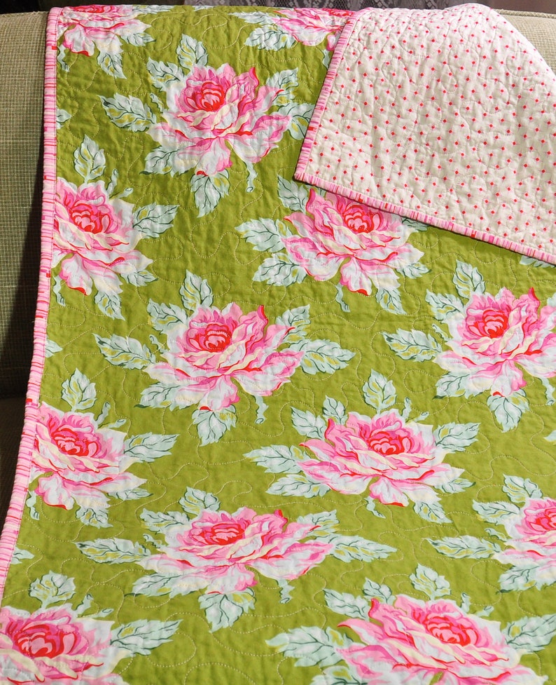 CUSTOM ORDER Baby Crib Quilt Girl Blanket Vintage Inspired | Etsy