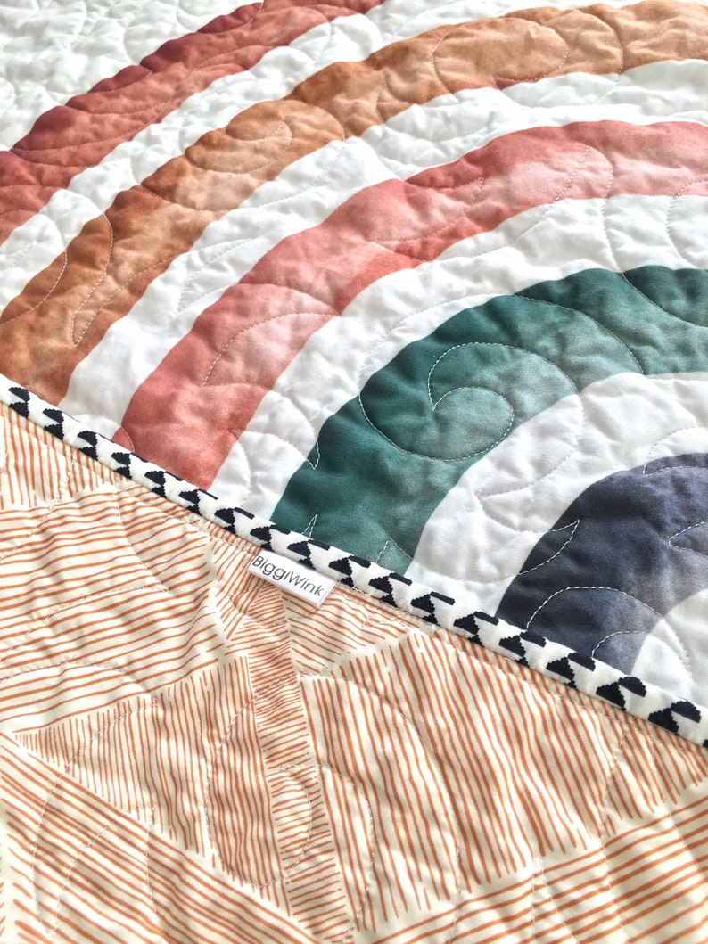 Rainbow Baby Quilt Rainbow Nursery Decor Baby Shower Gift - Etsy