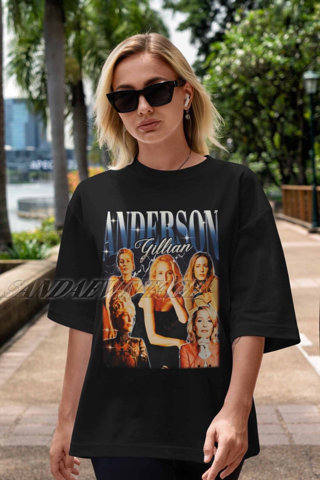 Limited Gillian Anderson Vintage T-shirt, Gillian Anderson Fan Tees ...