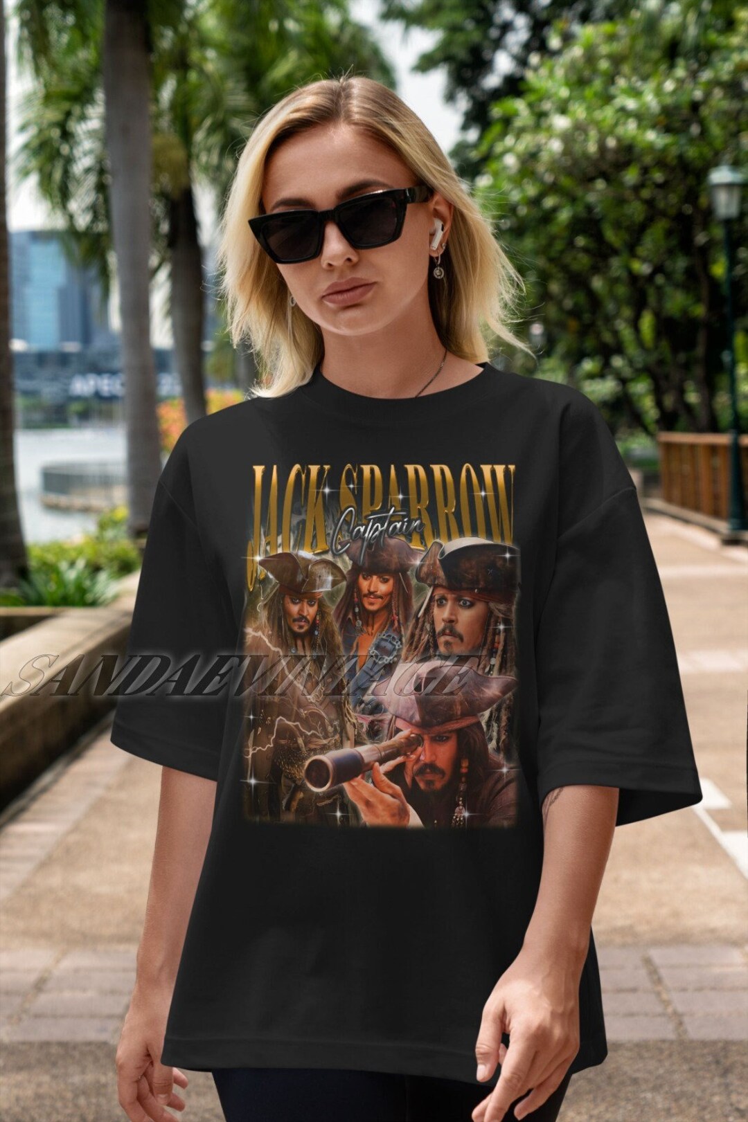 Captain Jack Sparrow Vintage Shirt, Jack Sparrow Homage Tshirt, Jack ...