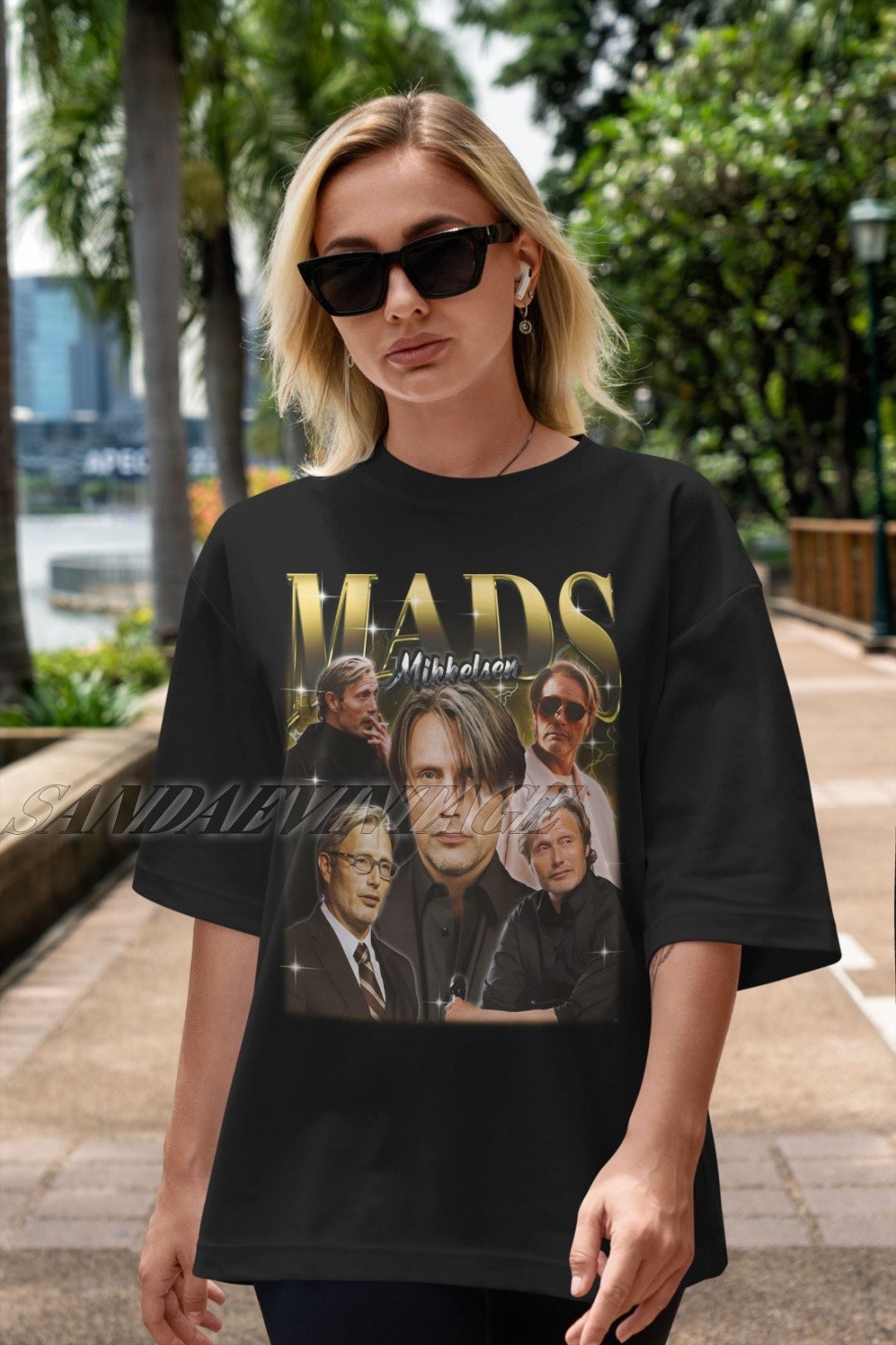 Limited Mads Mikkelsen Vintage T-shirt - Mads Mikkelsen Tees - Gift for ...