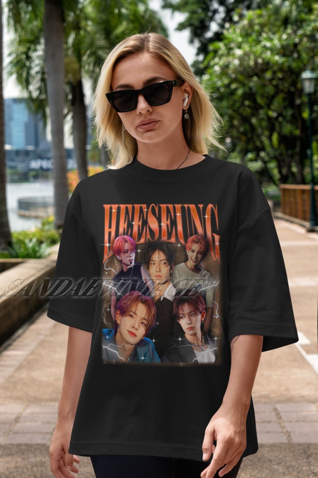 Limited Heeseung Vintage T-shirt, Heeseung Fan Tees, Heeseung Retro 90s ...