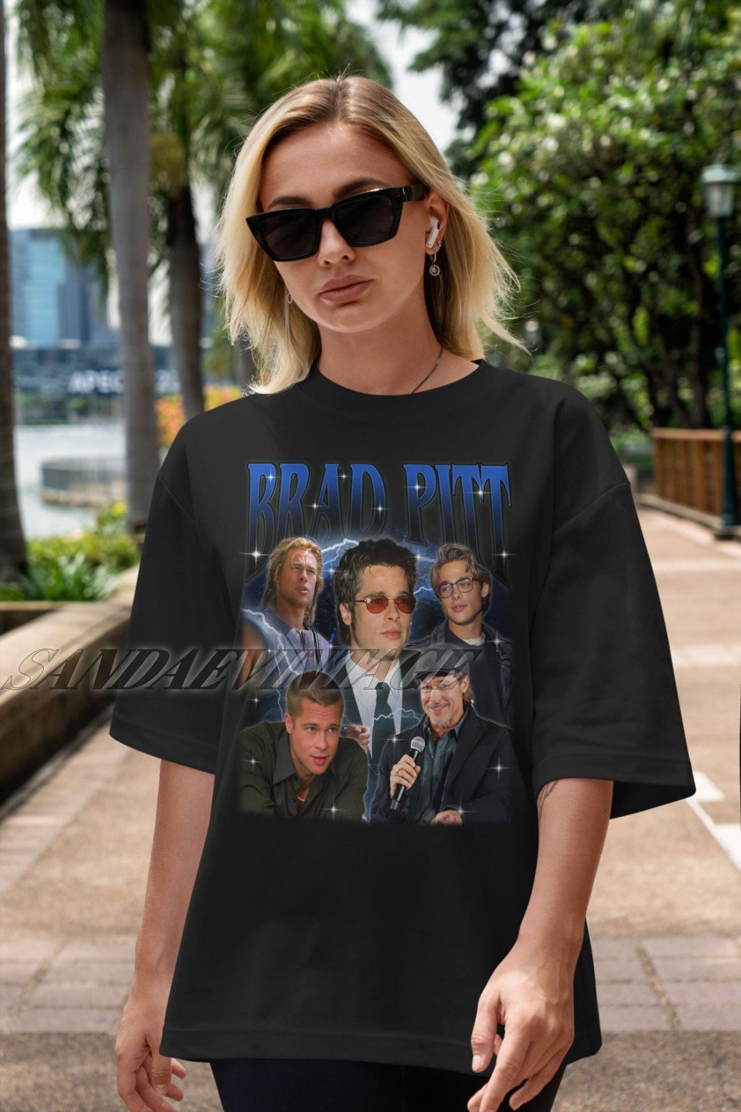 Brad Pitt Retro Shirt, Brad Pitt Homage Shirt, Brad Pitt Fan Tees, Brad ...