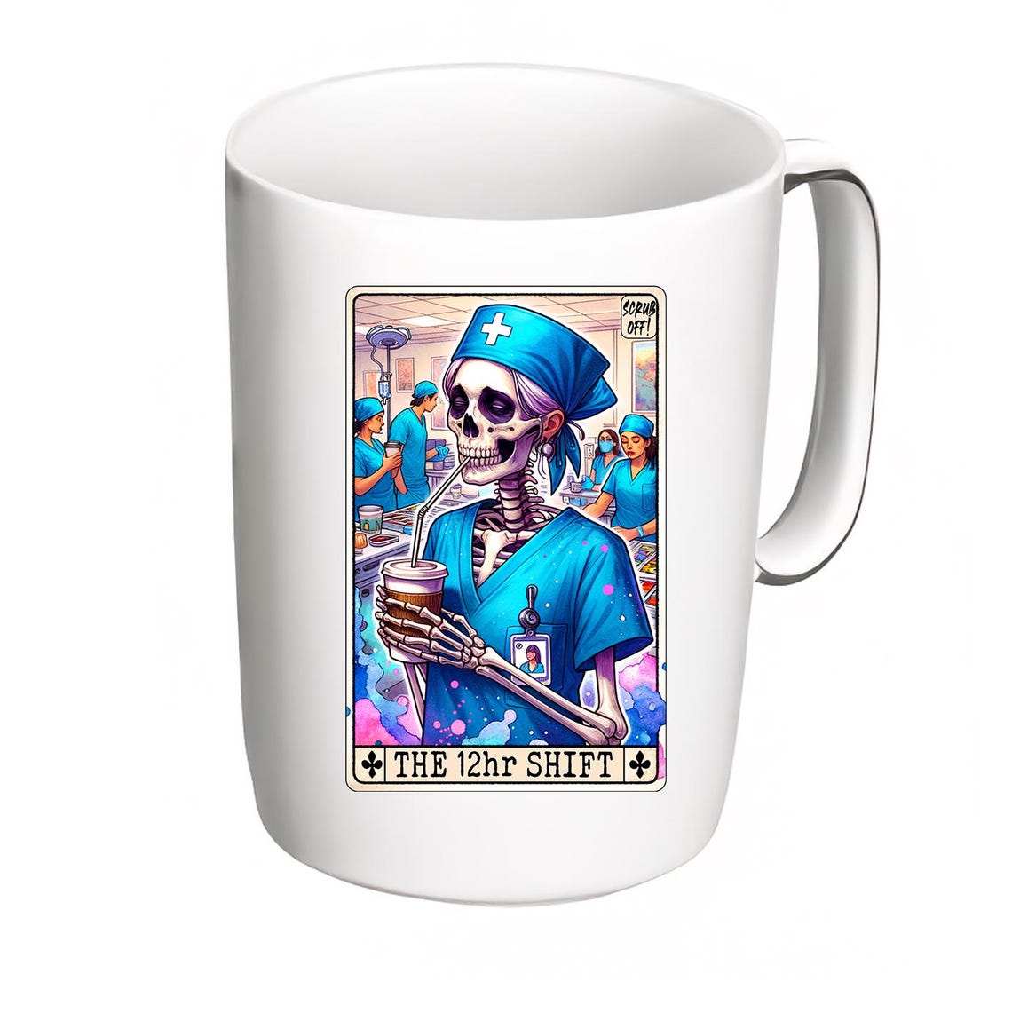 Skeleton Nurse PNG Bundle 2025 | Rocking Nurse, Gothic Nurse Art, Funny ...