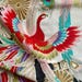 Japanese Kimono Fabric for Children, CHIRIMEN silk Crepe, Bird, KUJAKU ...