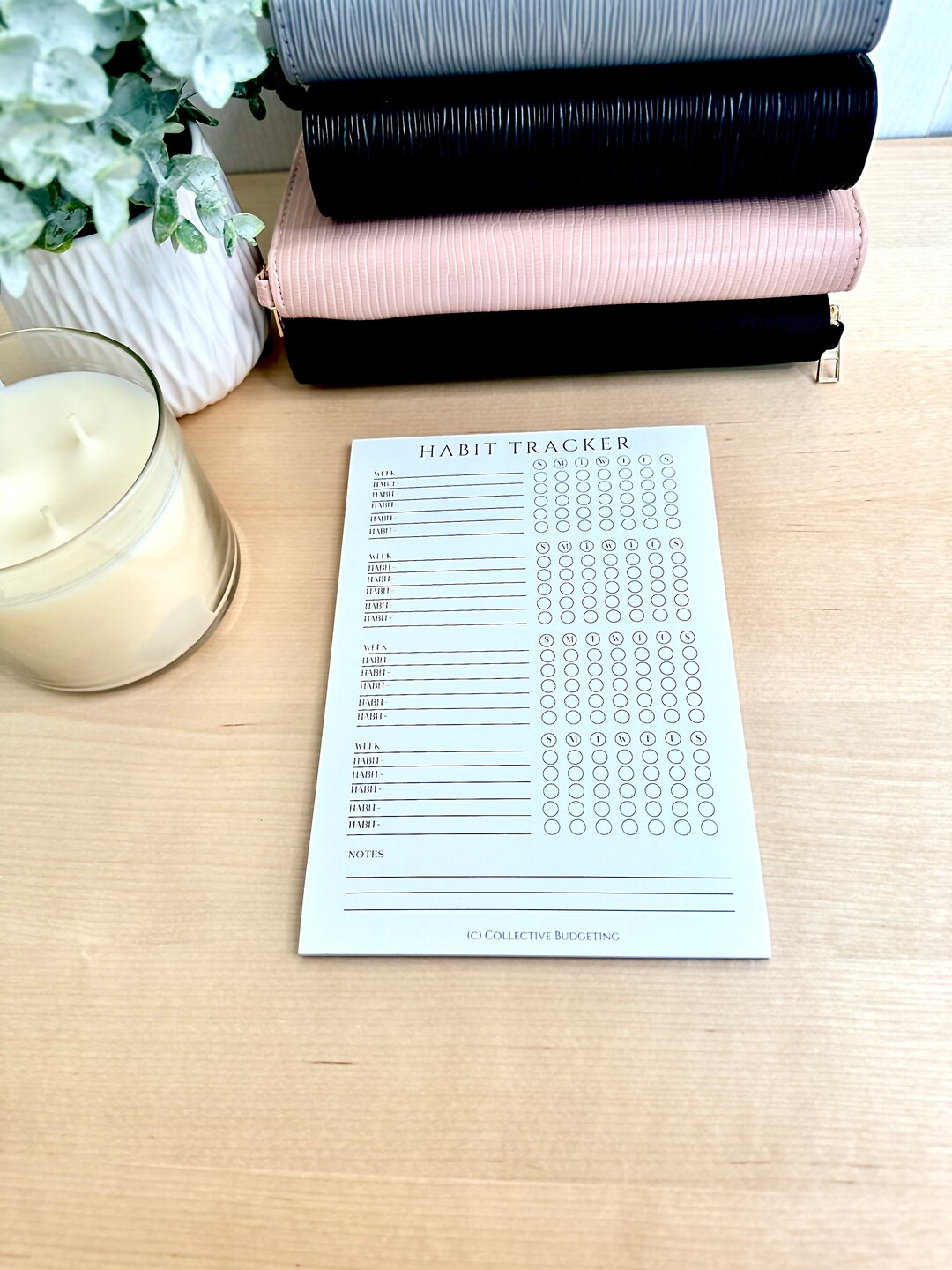 Daily Habit Tracker Notepad for Budgeting | Habit Tracker | Daily Habit ...