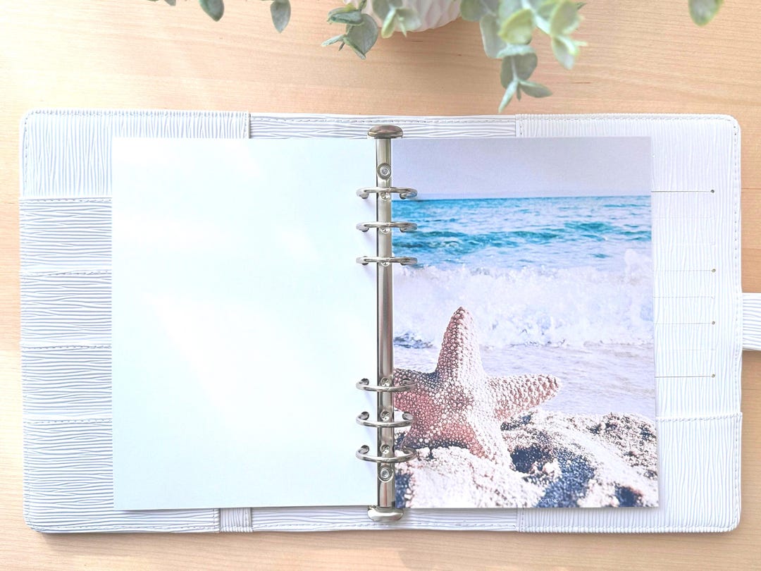 A5 & A6 Budget Binder Dashboard With BEACH Design, Cash Stuffing Binder ...