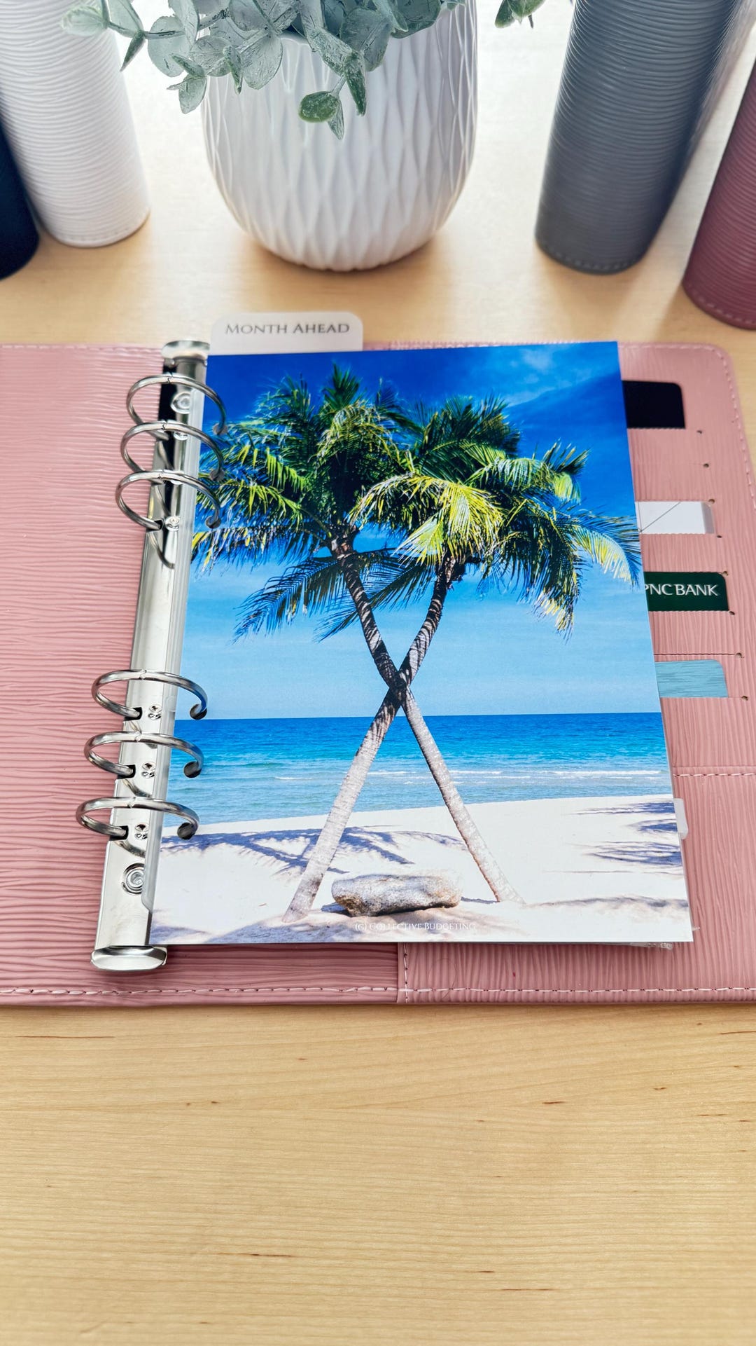 A5 & A6 Budget Binder Dashboard With OASIS PALMS Design, Cash Stuffing ...