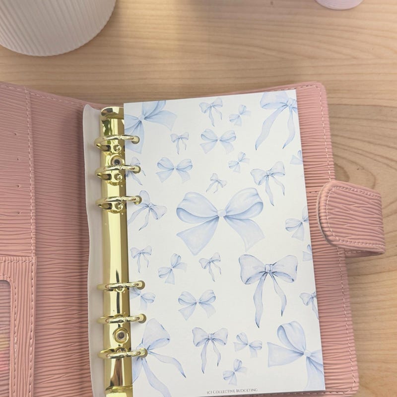 A5 Binder With Bow Design - Etsy