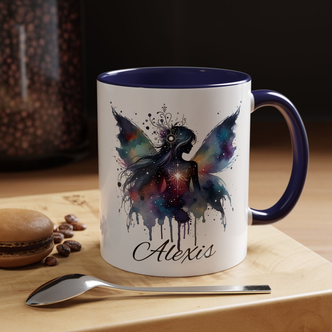 Custom Personalizable Celestial Fairy Accent Coffee Mug, 11 or 15oz, 5 ...