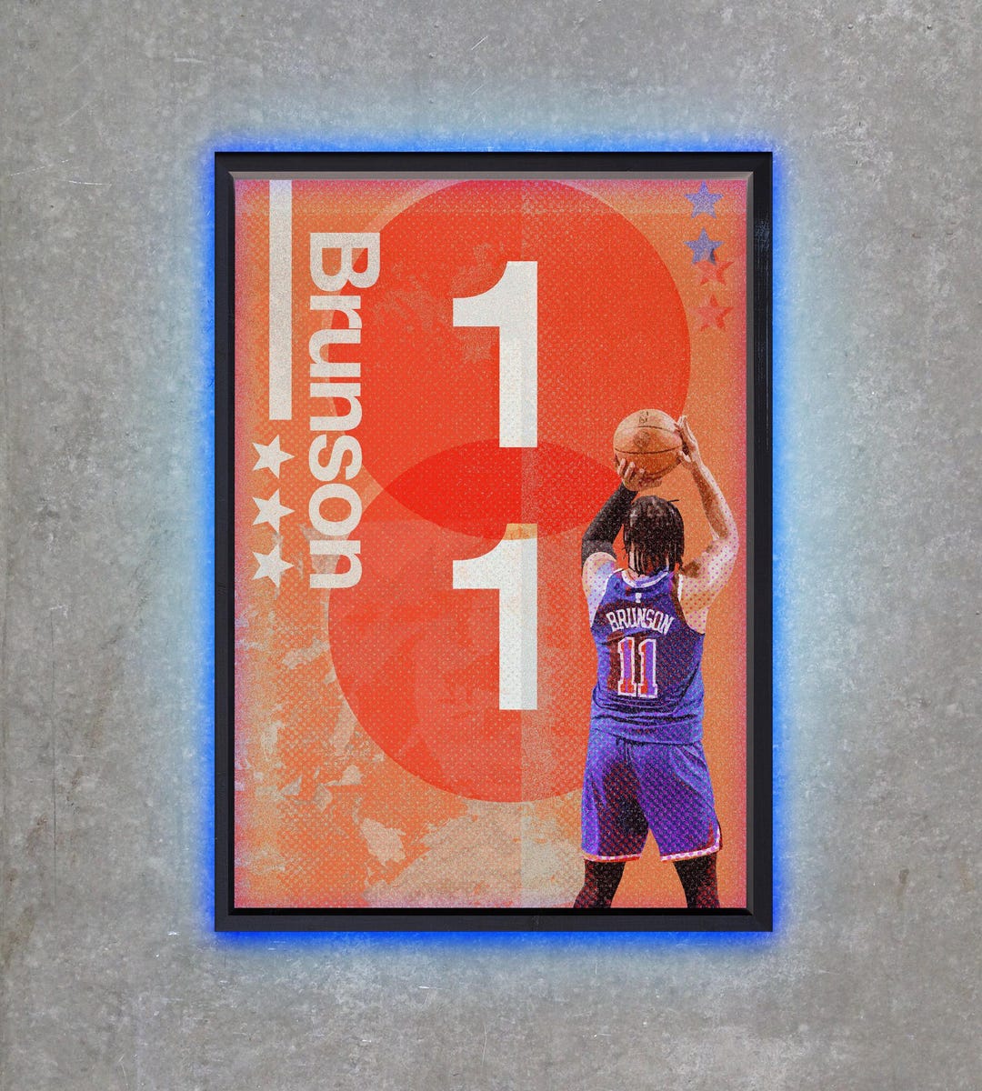 Jalen Brunson Pop Art | New York Knicks | NBA Kids Room Poster | Home ...
