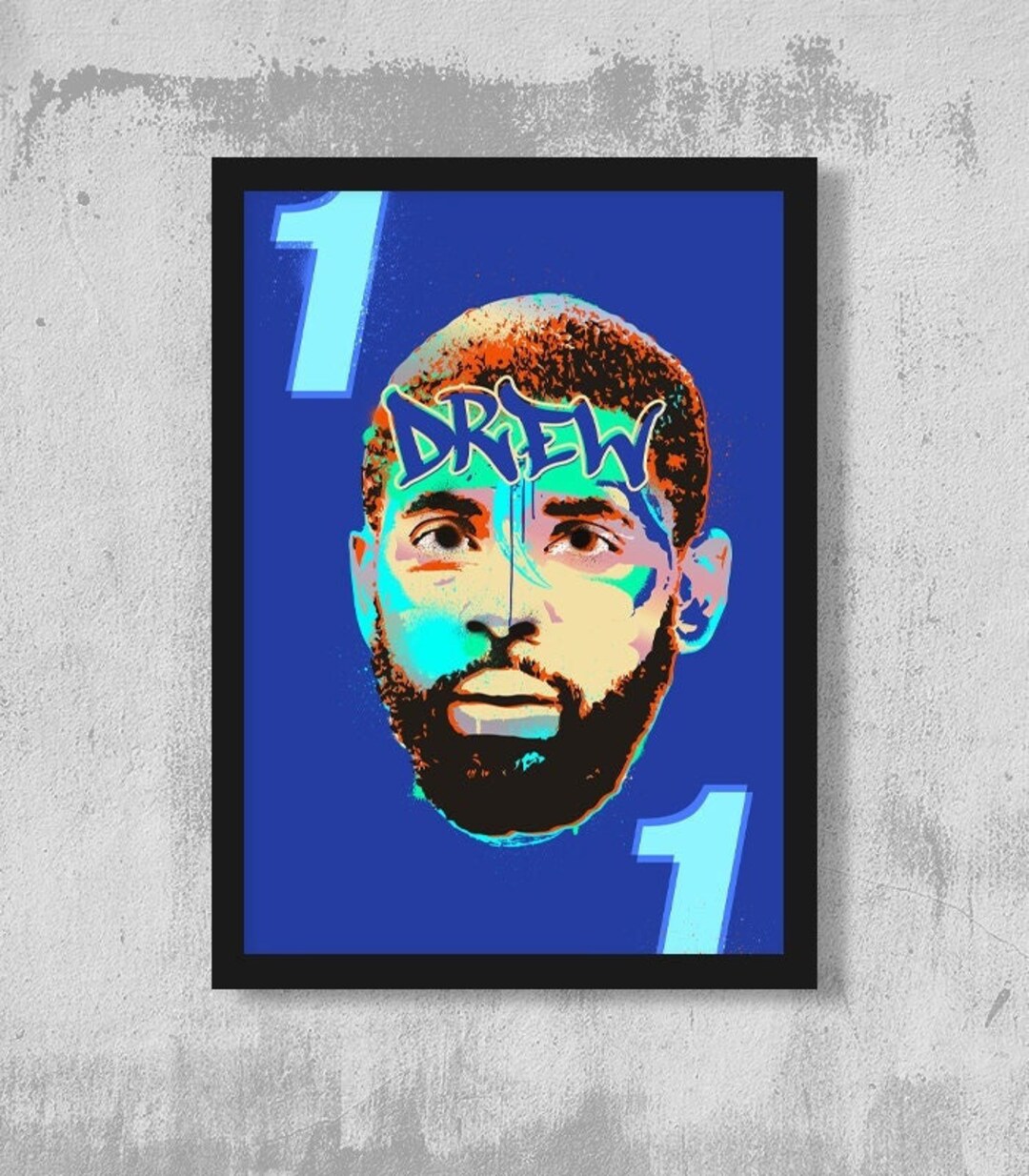 Kyrie Irving Uncle Drew Pop Art | NBA Street Art | Home Office Wall Art ...