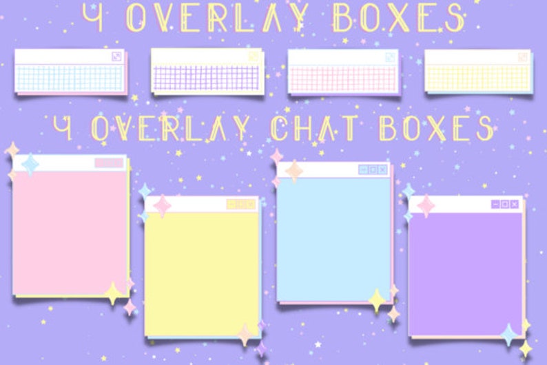 Pastel Skies Twitch Stream Overlay Package - Etsy