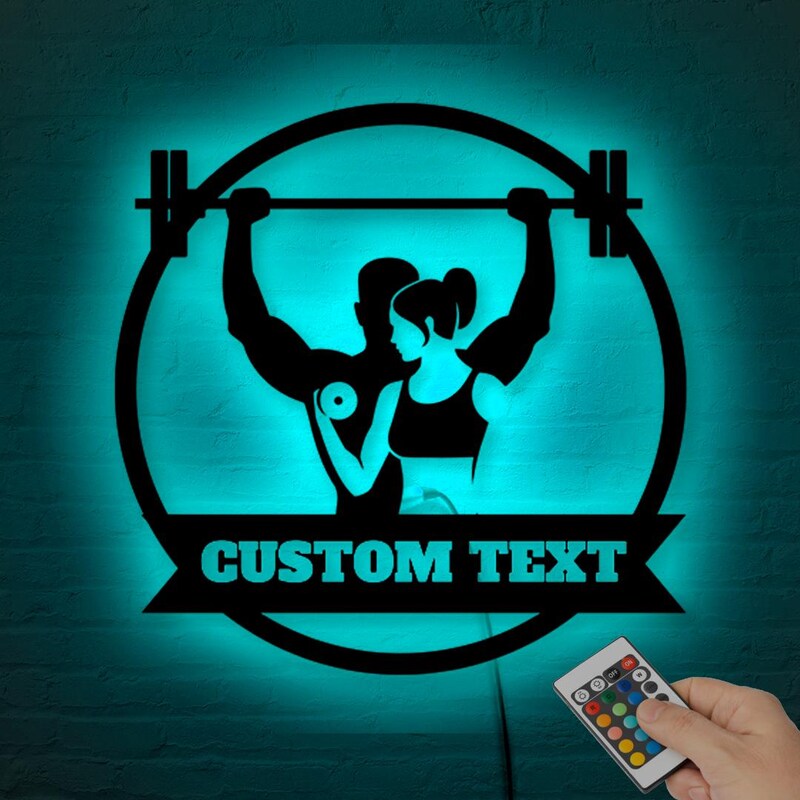 Neon Workout Sign - Etsy