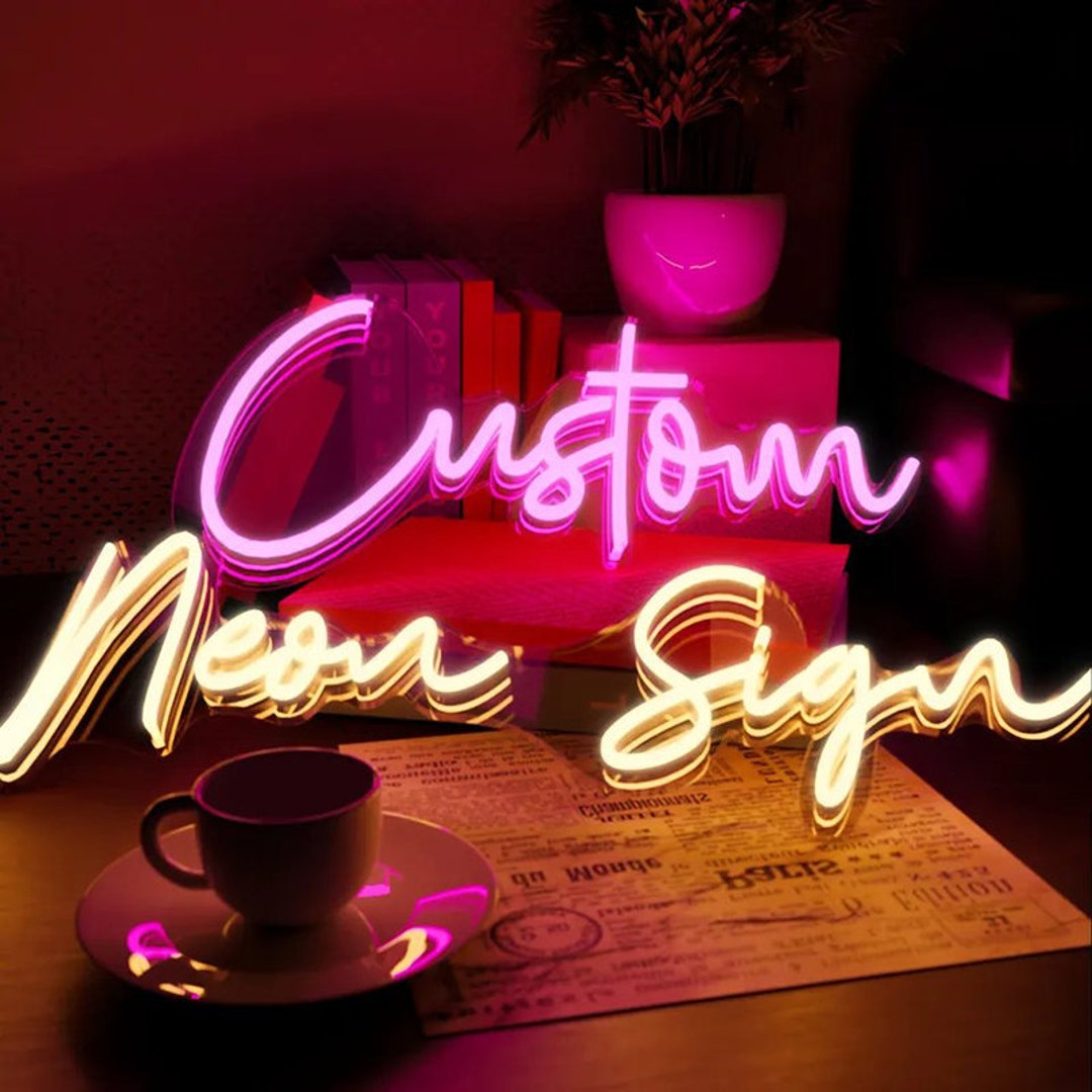 Custom Led Neon Sign, Custom Neon Lights, Light up Sign, Neon Sign Name ...