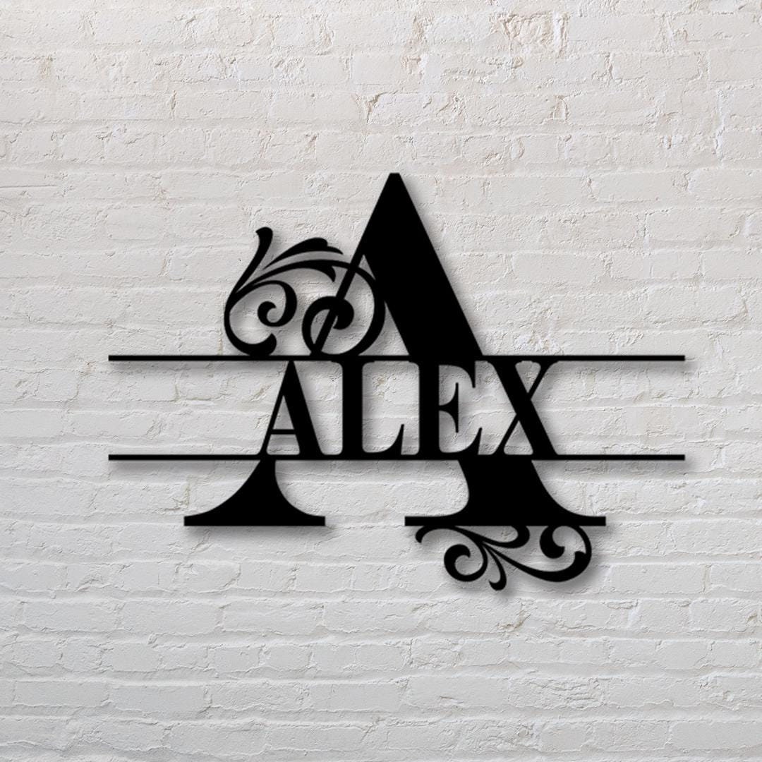 Custom Monogram Signs, Monogram Wall Decor Wall Art, Last Name LED Sign ...