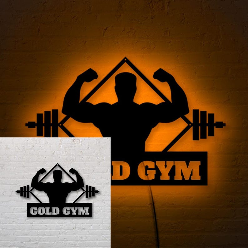 Custom Gym Name Led Sign, Gym Sign, GYM Neon Sign, GYM Bundle Neon Sign ...