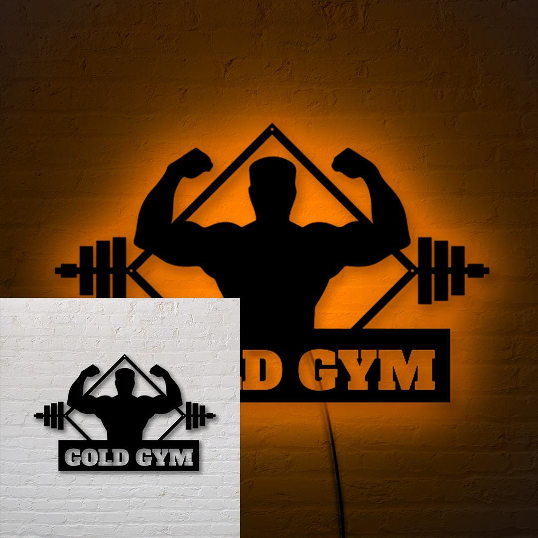 Custom Gym Name Led Sign, Gym Sign, GYM Neon Sign, GYM Bundle Neon Sign ...