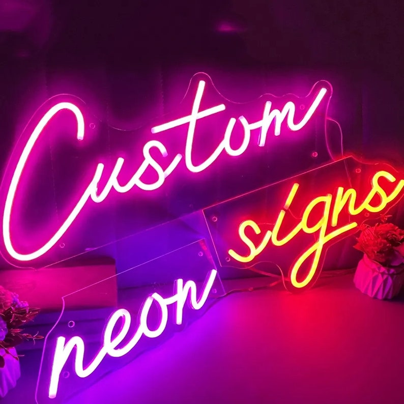 Custom Light Name Board, LED Custom Name Sign, Light up Sign, Neon Sign ...
