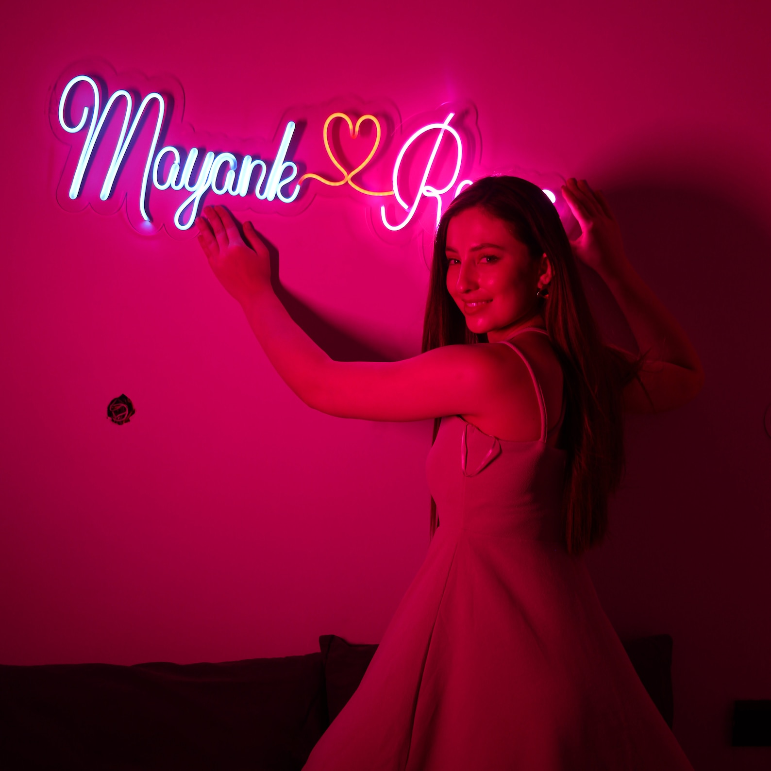 Custom Light Name Board, LED Custom Name Sign, Light up Sign, Neon Sign ...