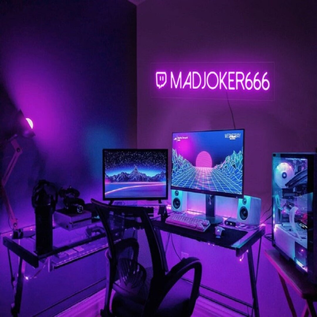 Custom Gamer Neon Tag Sign, Video Game Room Wall Decor, Personalized ...