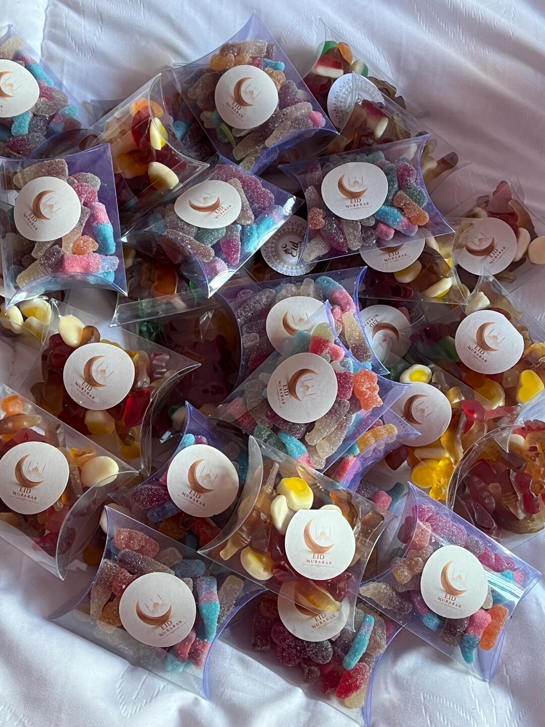 Eid Mubarak Favour Cube Box | Halal Sweets Cube Box | Mixture ...