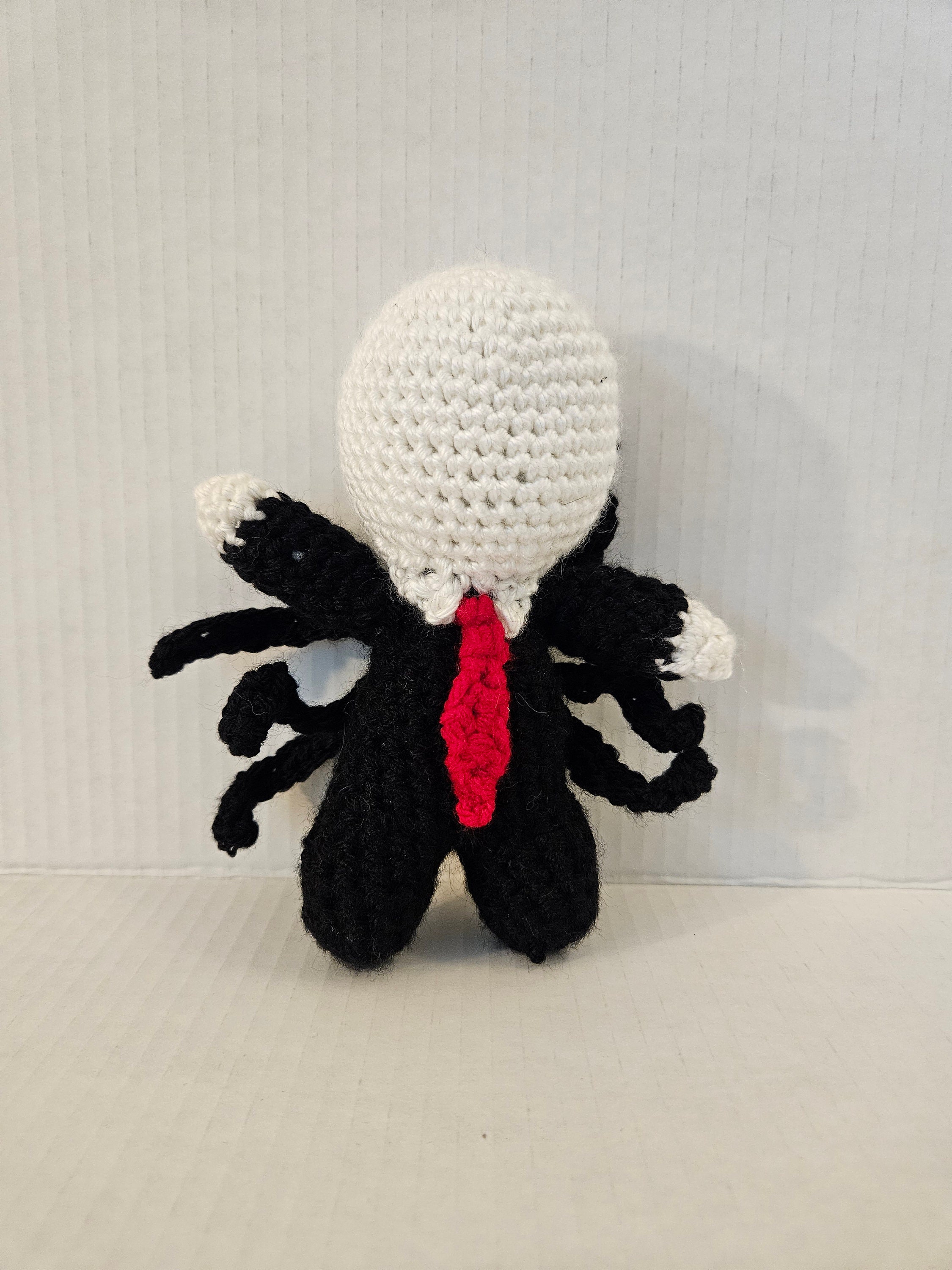 Crocheted Slenderman Stuffie - Etsy
