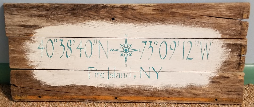 Fire Island Wall Sign - Etsy