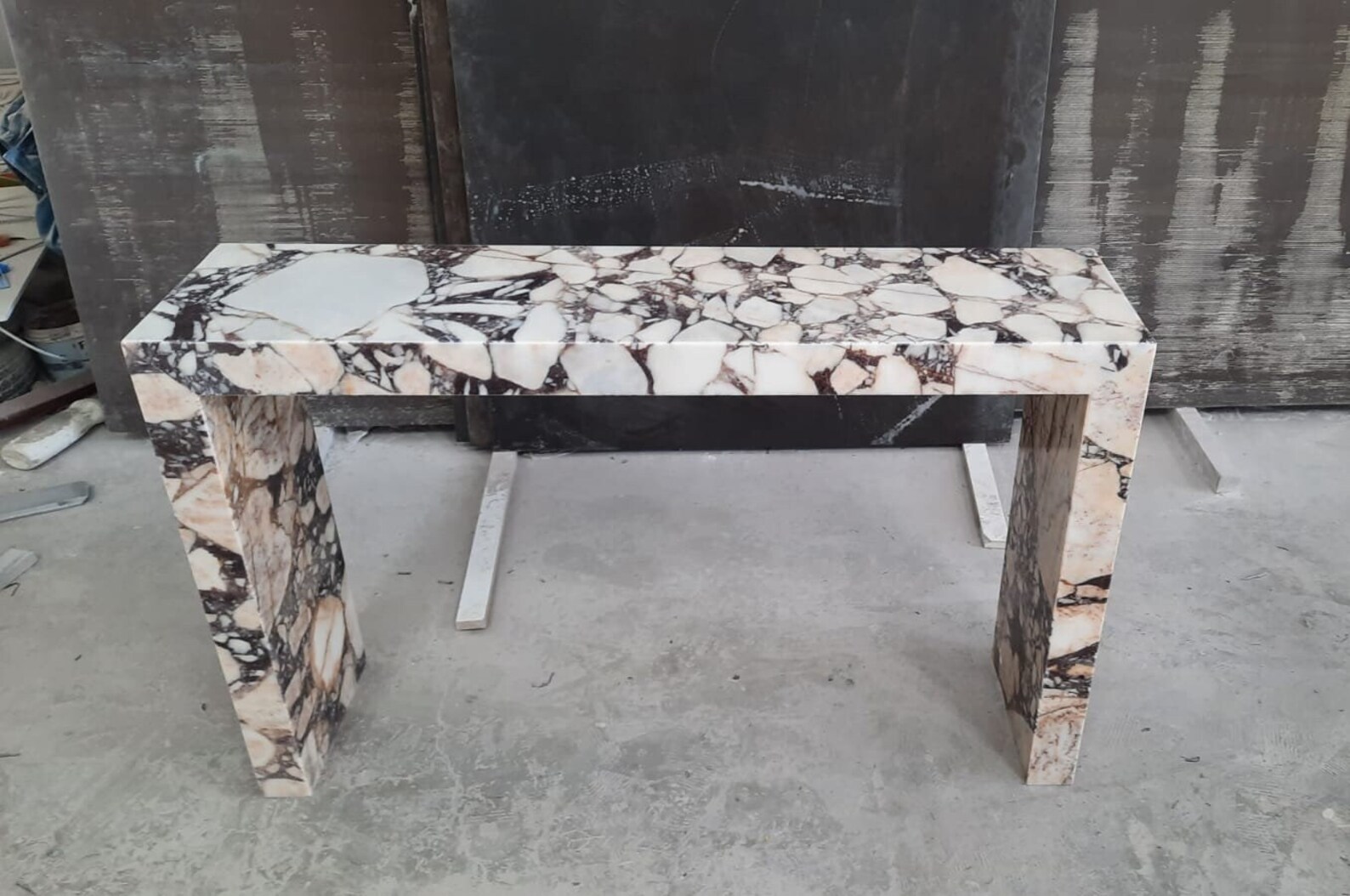 Calacatta Viola Marble Console Table: Natural Stone Home Design - Etsy