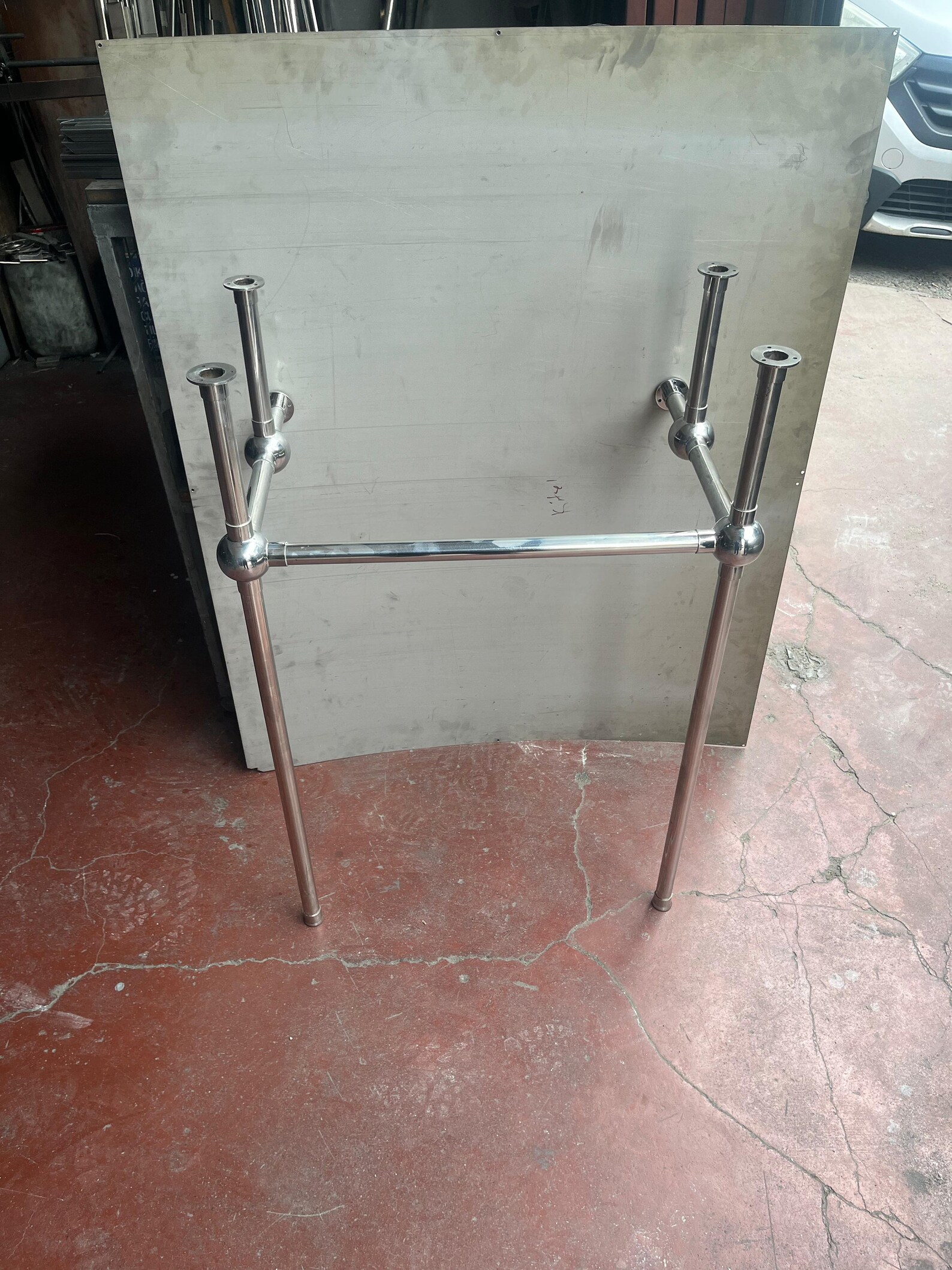 Chrome Sink Legs, Custom Chrome Lucite Sink Legs | Luxury Sink Base ...