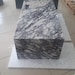 Calacatta Viola Marble Plinth Coffee Table: Natural Stone Cube - Etsy