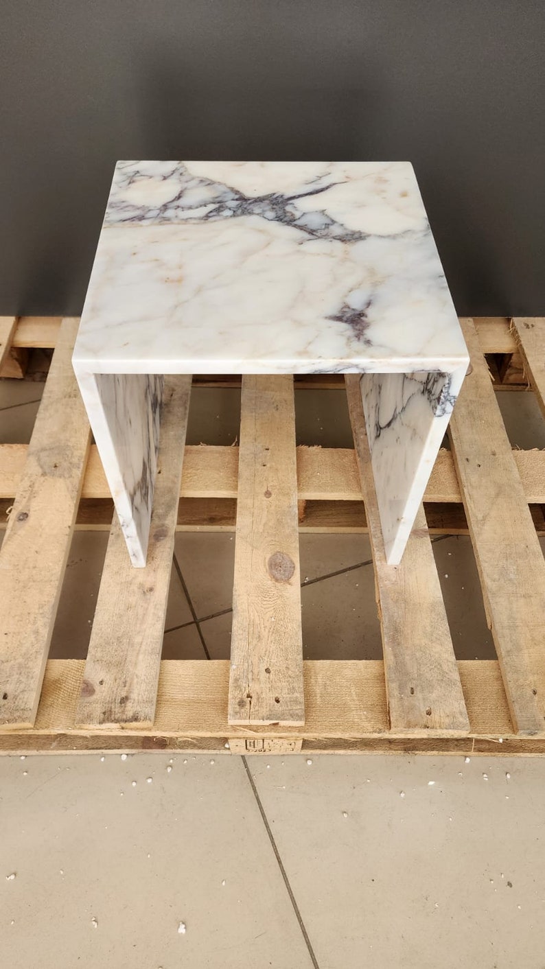 Calacatta Viola Marble Side Table, Coffee Table , Marble Coffee Table ...