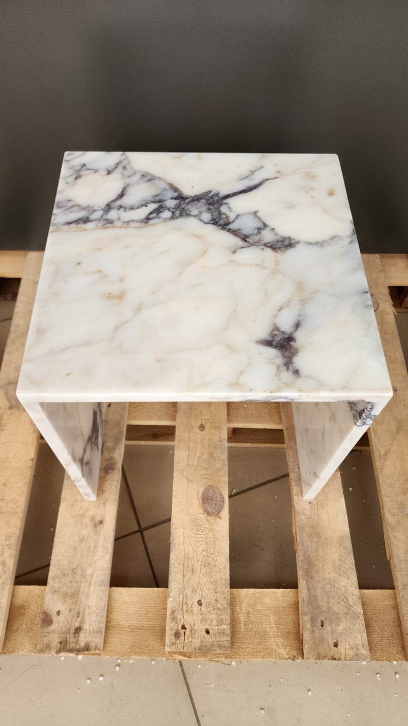 Calacatta Viola Marble Side Table, Coffee Table , Marble Coffee Table ...