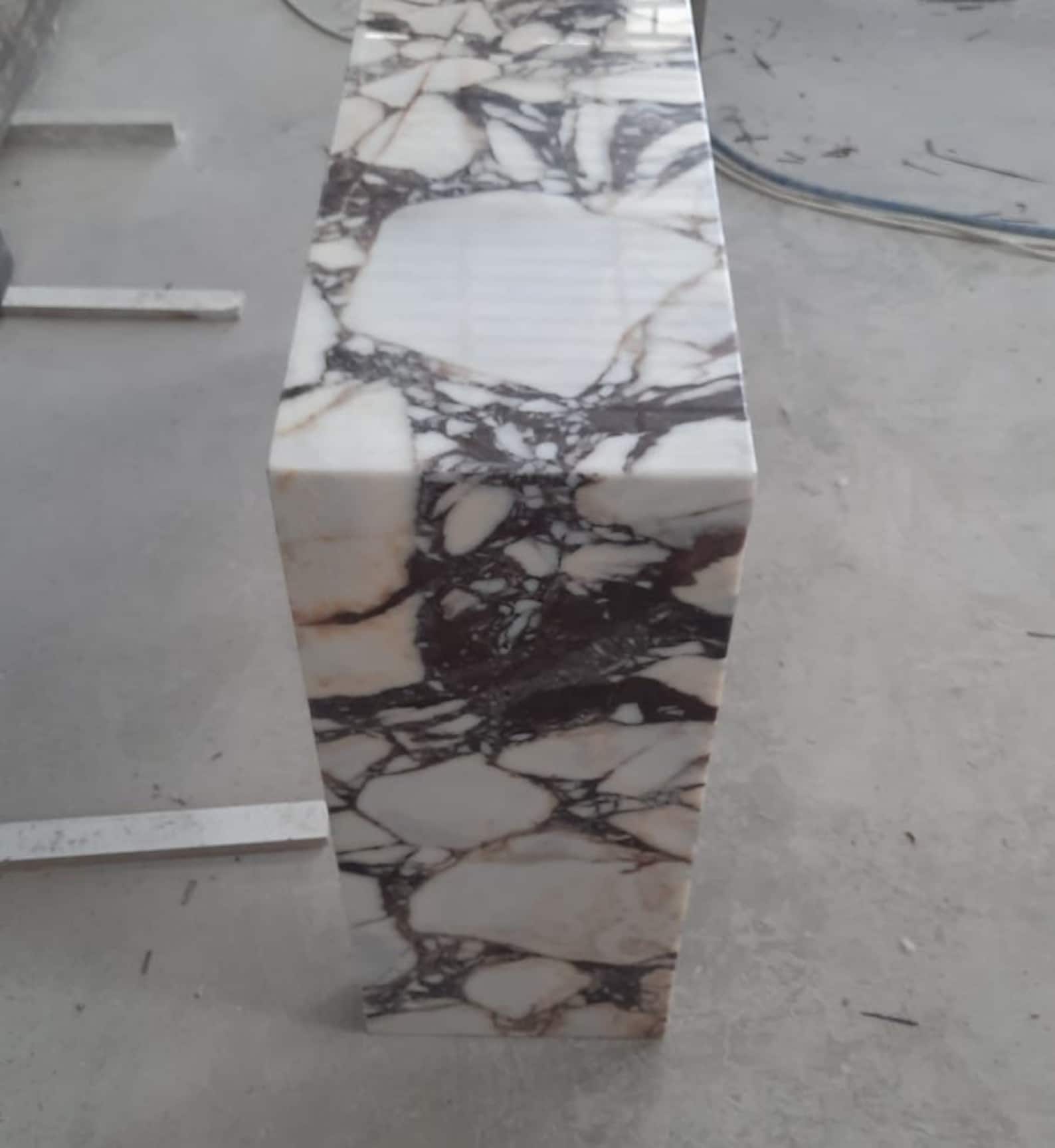 Calacatta Viola Marble Console Table, Marble Table, Marble Side Table ...