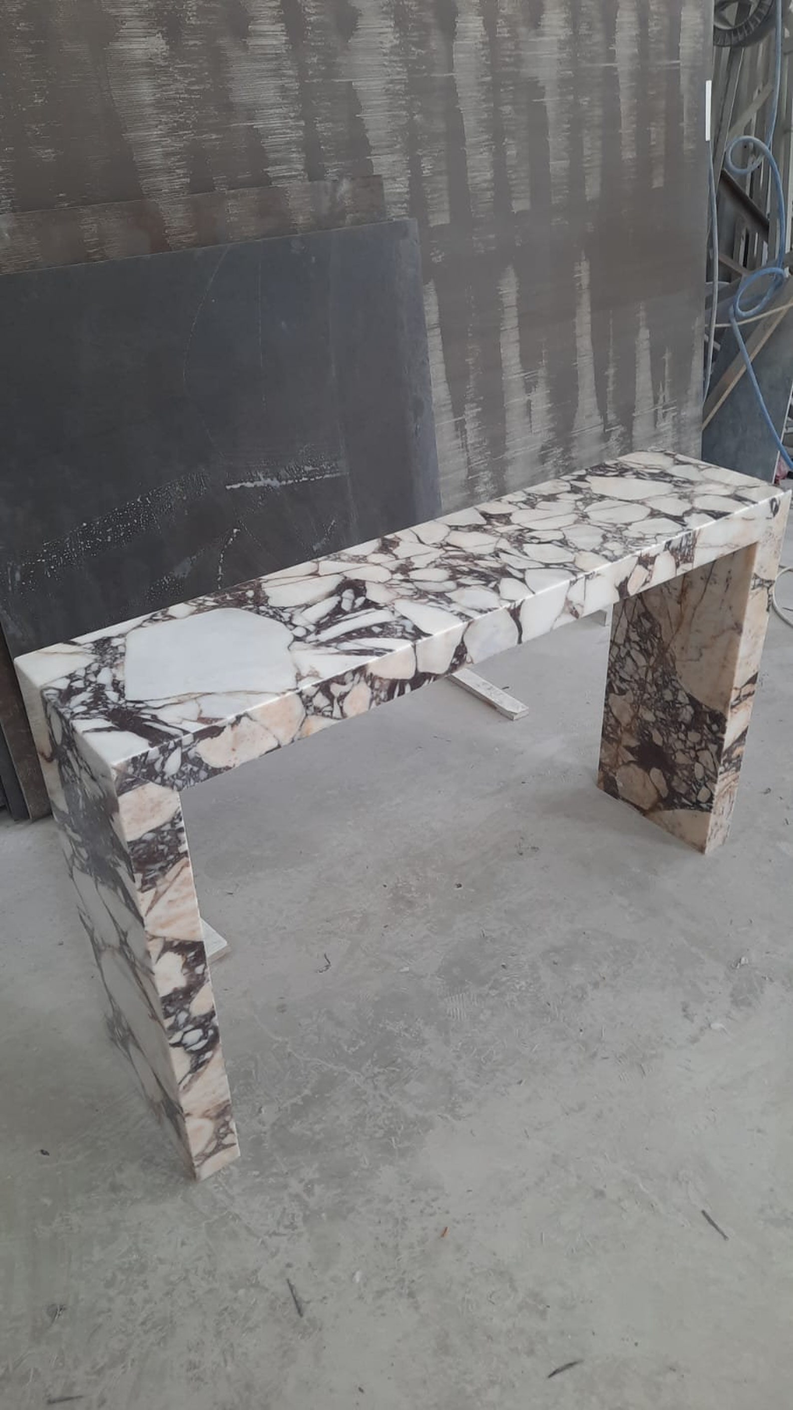 Calacatta Viola Marble Console Table, Marble Table, Marble Side Table ...