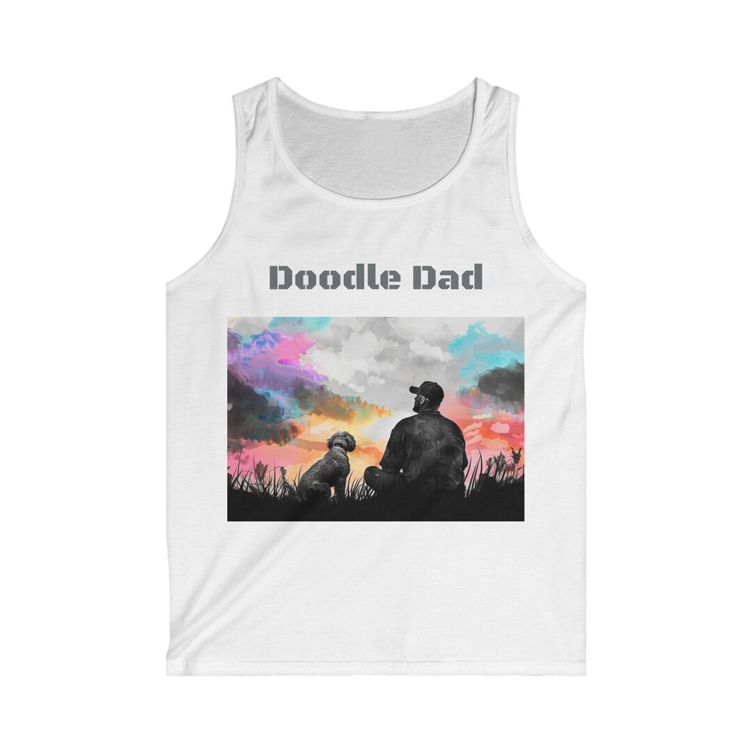 Doodle Dad Tank Color V2 Men's Soft Style Tank Top Doodle Dad Tank, Dog ...