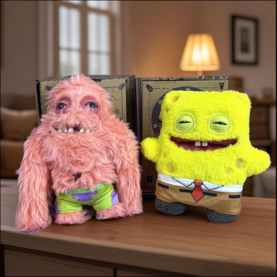 Fuggler Spongebob Squarepants - Plush Patrick Star Fuggler,plush ...