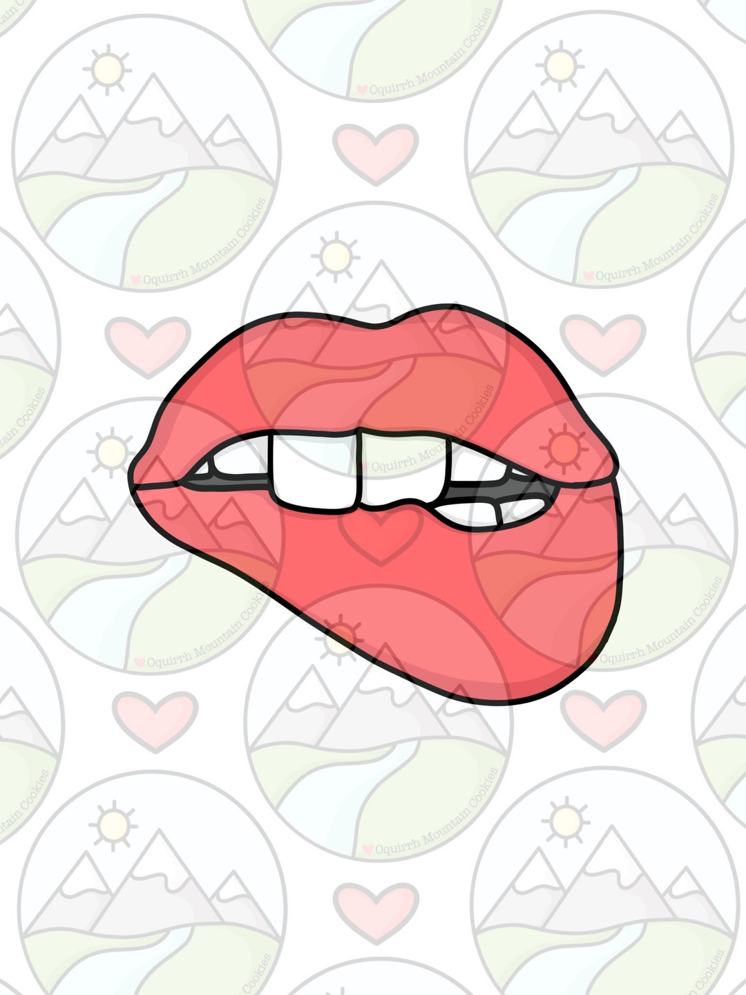 Bit Lip Cookie Cutter - Etsy