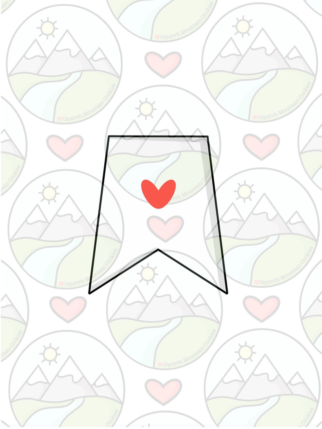 Single Bunting Cookie Cutter - Etsy