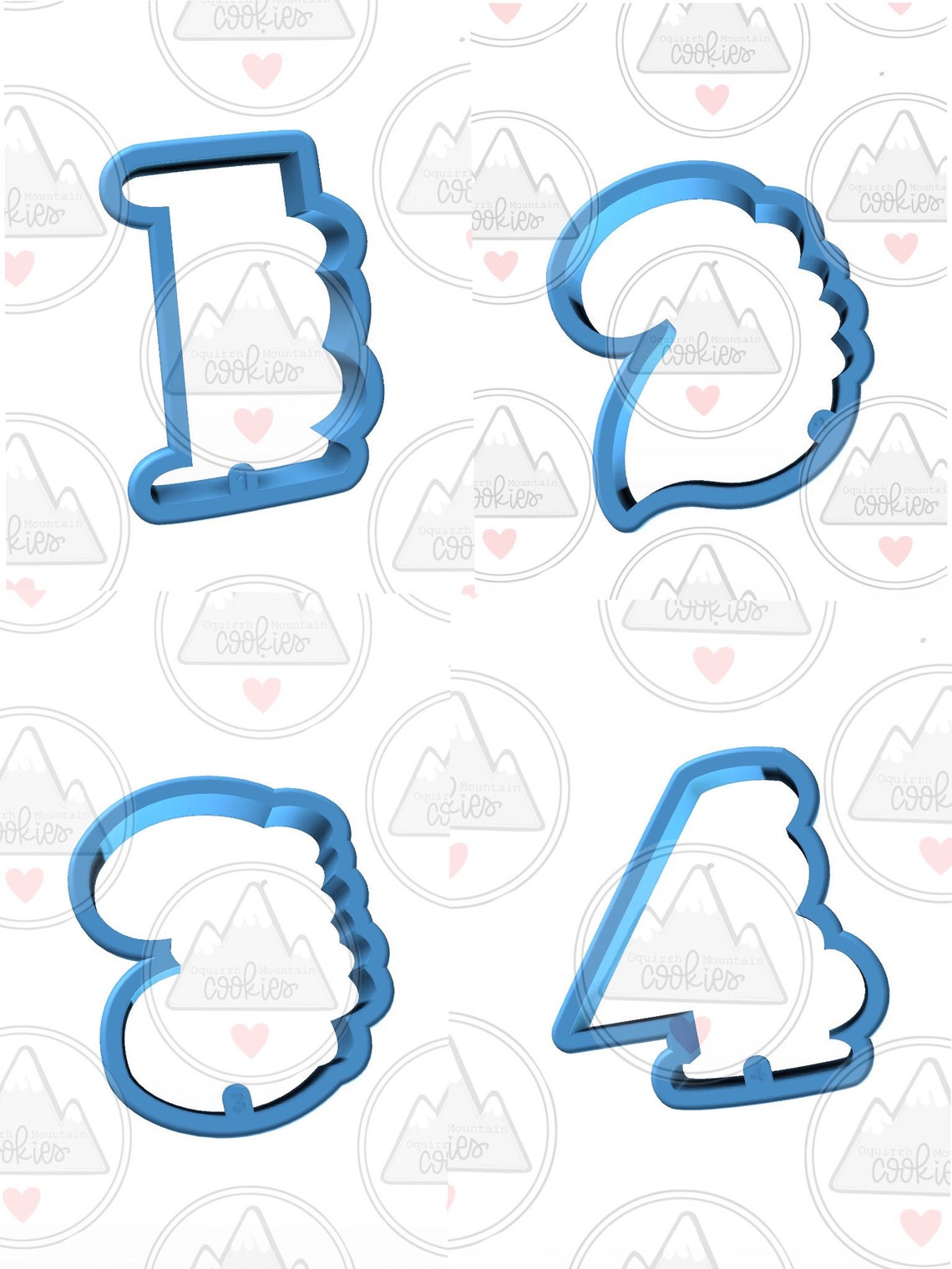 Full 1-10 Number Cookie Cutter Set - Etsy